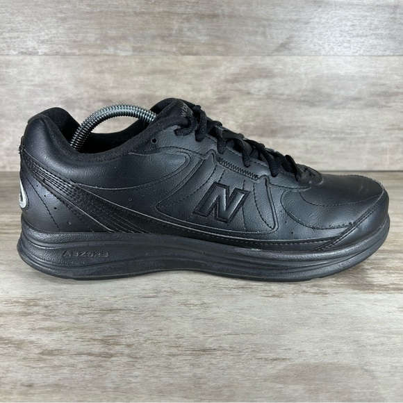 New Balance | Shoes | New Balance 577 Leather Walking Sneakers Black ...